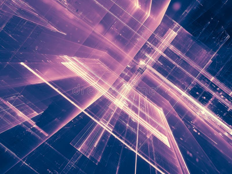 Abstract Technology Fractal Background - Digitally Generated Ima Stock ...