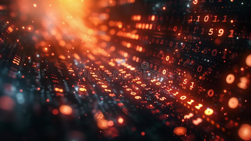 Abstract Technology Futuristic Background with Glowing Neon Lights and ...