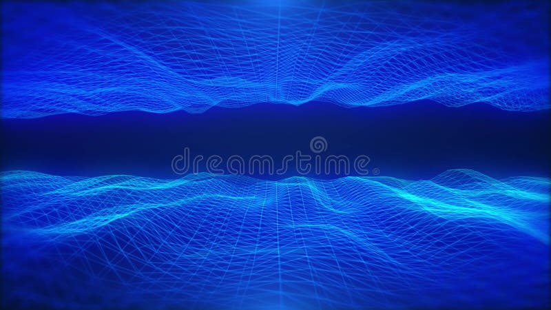 Digital Visualization of a Complex Wave Structure Against a Starry ...