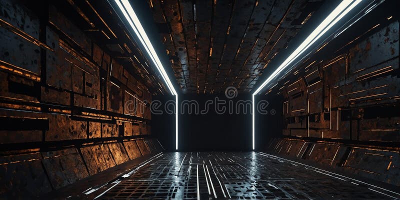 Abstract Technology Futuristic Concept Rust with Metal Ai Generated ...