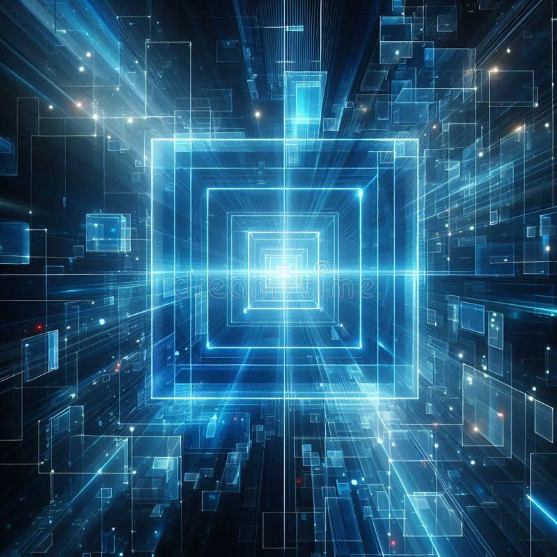 Abstract technology stock illustration. Illustration of blue - 326308347