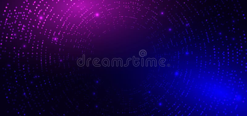 Abstract Technology Futuristic Digital Concept Dot Pattern with ...