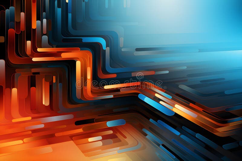 Abstract Technology Futuristic Digital Concept Square Pattern with ...