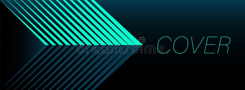 Abstract Technology Futuristic Glowing Neon Arrow Cover Design, Vector ...