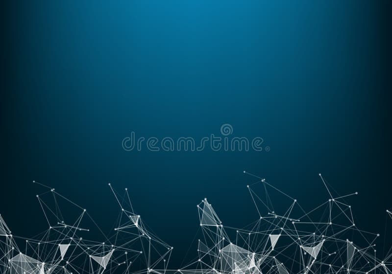 Abstract Technology Futuristic Network. Computer Geometric Digital ...