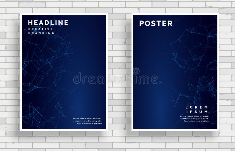 Abstract Technology with Futuristic Pattern Poster Template Stock ...
