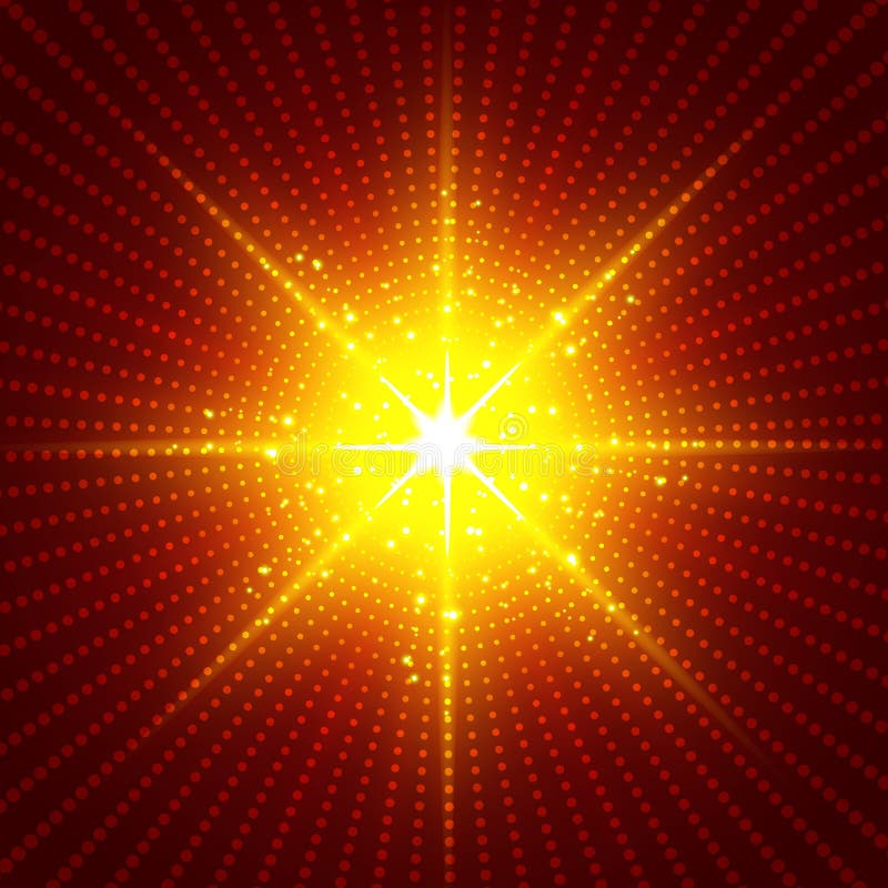 Radial Light Beams, Halo Effect Stock Vector - Illustration of element ...