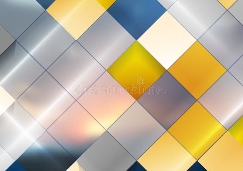 Abstract Technology Geometric Background Stock Vector - Illustration of ...