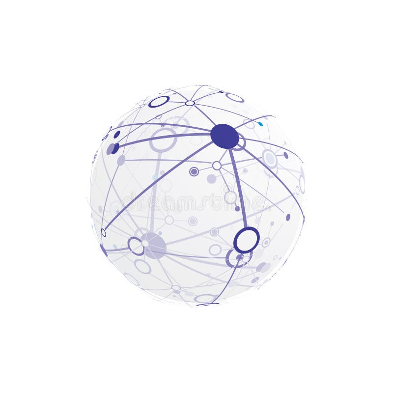 Abstract technology globe stock vector. Illustration of connect - 61197223