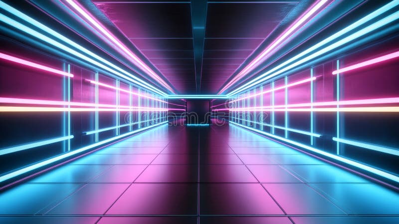 An Abstract Technology Glowing Neon Fast Speed Light Background, a ...