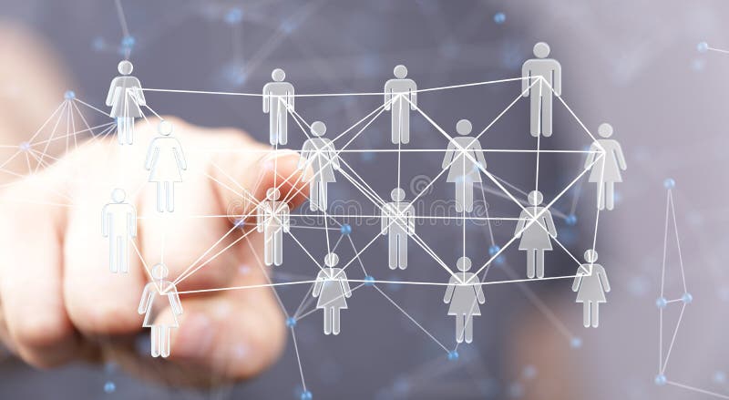 Abstract Technology Group and Network Stock Photo - Image of graph ...