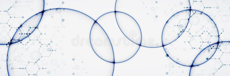 Abstract Technology Hexagonal Background Connection Structure Science Style Vector