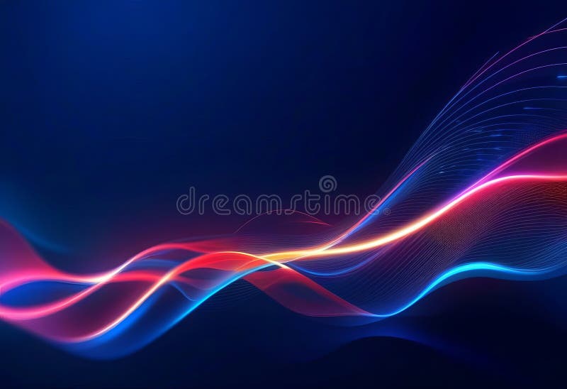 Abstract Technology Horizontal Motion Style Concept Stock Illustration ...