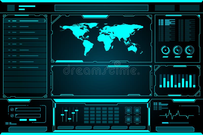 Abstract Technology Hud Futuristic Interface Control Panel Stock Vector ... Abstract Technology Hud Futuristic Interface Control Panel Stock Vector ...