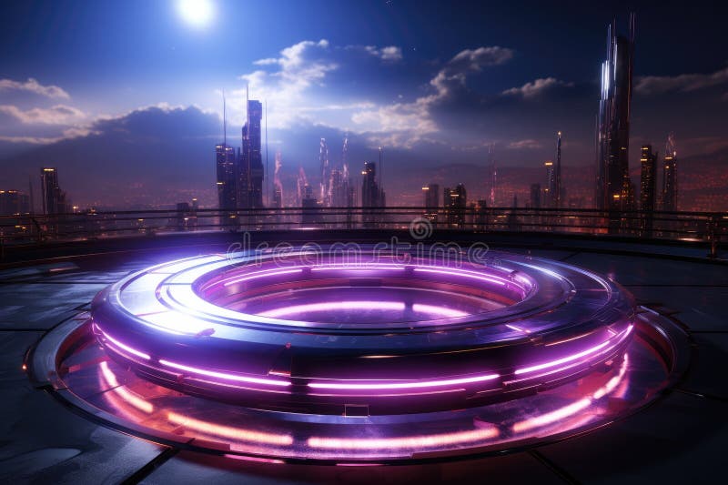 Hologram Hud Elements Ai Generated Stock Image - Image of chinfo ...