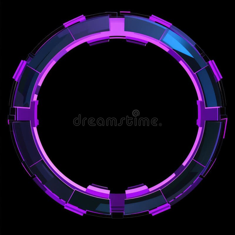 Hologram Interface Futuristic Technology Virtual on Screen Stock Image ...