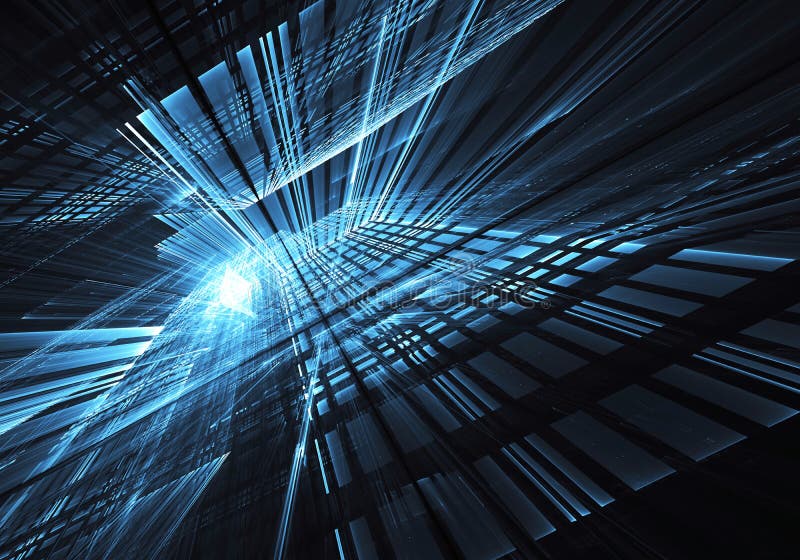 Abstract Technology Illustration, 3D Illustration Stock Illustration ...