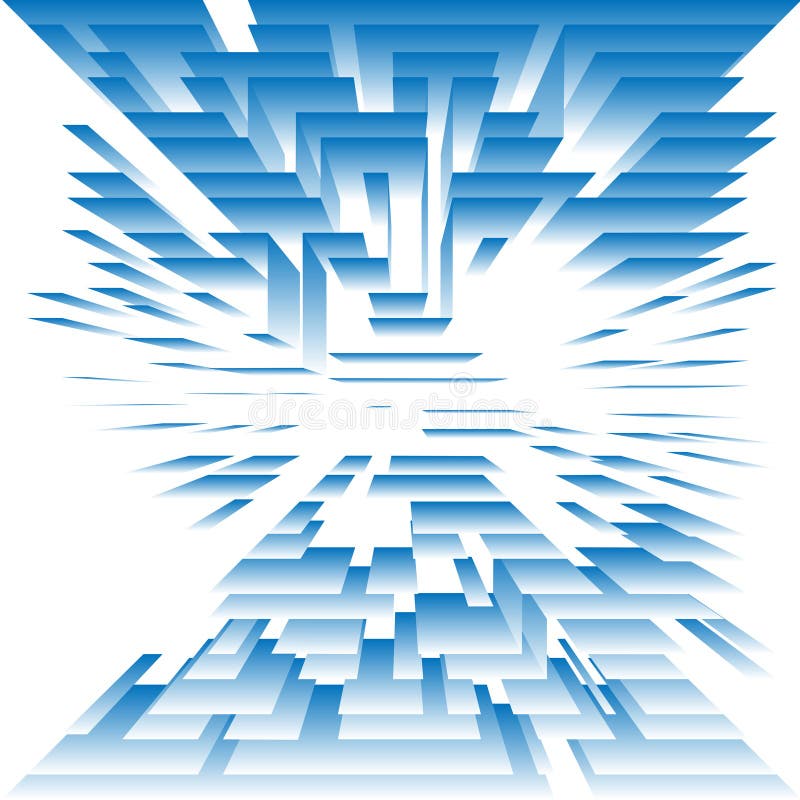 Abstract Technology Levels Layers on White Stock Vector - Illustration ...