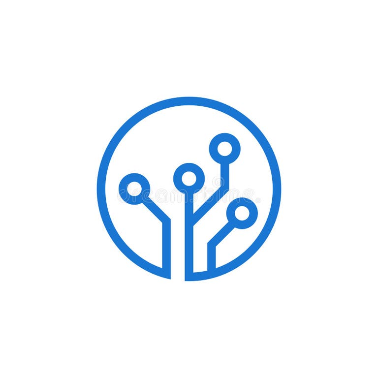 Abstract Technology Logo. Network, Internet, Computer Logo or Icon ...