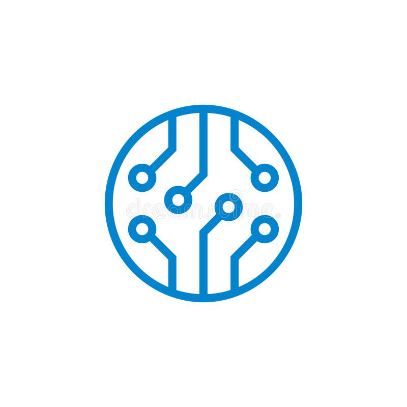 Abstract Technology Logo. Network, Internet, Computer Logo or Icon ...