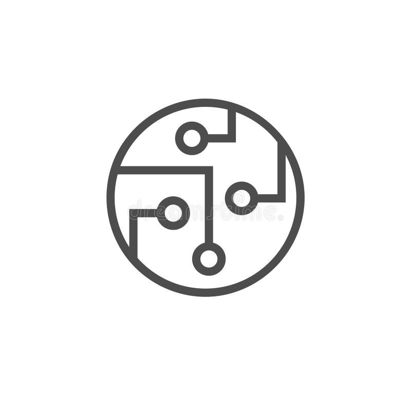 Abstract Technology Logo. Network, Internet, Computer Logo or Icon ...