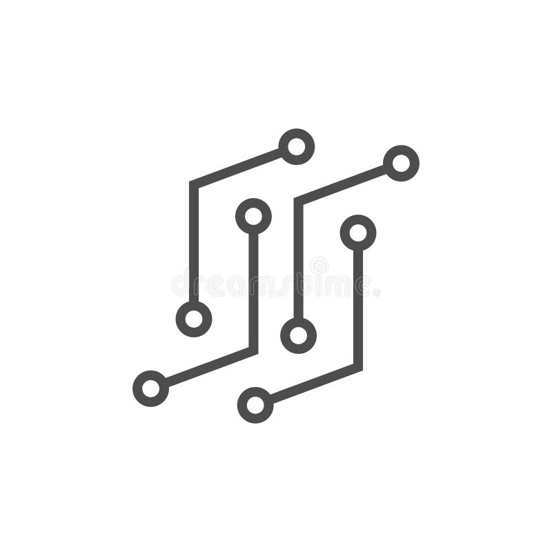 Abstract Technology Logo. Network, Internet, Computer Logo or Icon ...