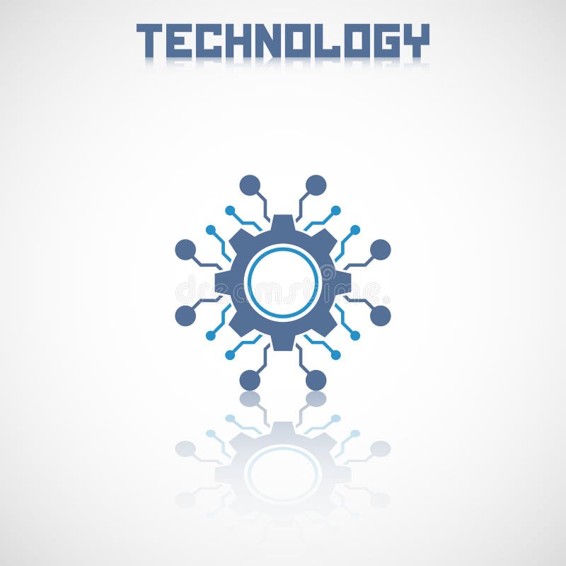 Abstract Technology Logo with Reflect. Stock Vector - Illustration of ...
