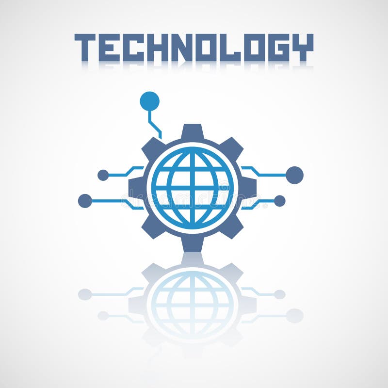 Abstract Technology Logo with Reflect. Stock Vector - Illustration of ...