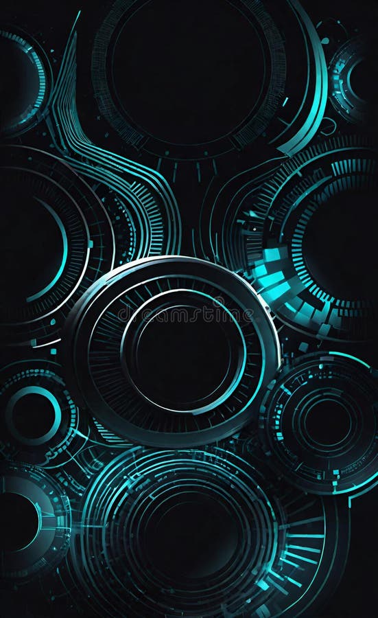 Technology or Medical Shape Patterns Ai Generated Stock Illustration ...