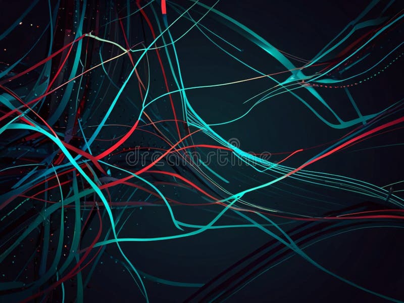 Technology or Medical Shape Patterns Ai Generated Stock Illustration ...