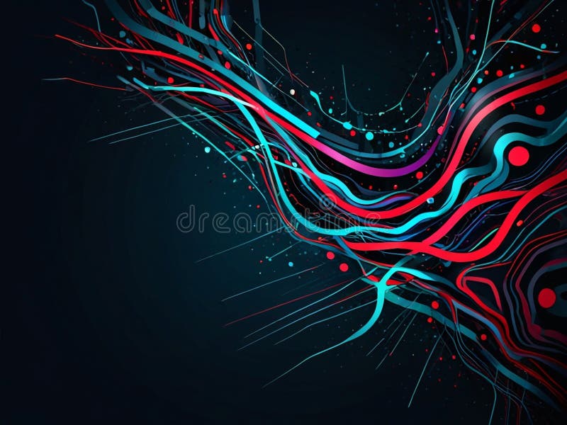 Technology or Medical Shape Patterns Ai Generated Stock Illustration ...
