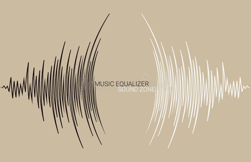 Abstract Technology Music Poster. Radial Sound Wave Banner Stock Vector ...