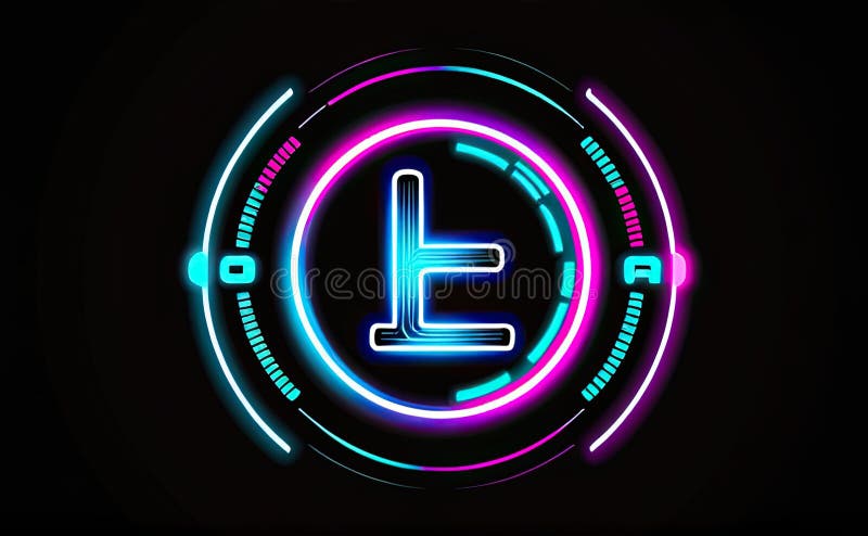 Abstract Technology Neon Font. an Abstract Technology Neon Font and ...