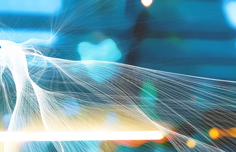 Abstract Technology Network Connection Background Stock Image - Image ...