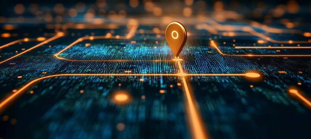 Abstract Technology Network Roadmap Information, Connectivity, Data ...