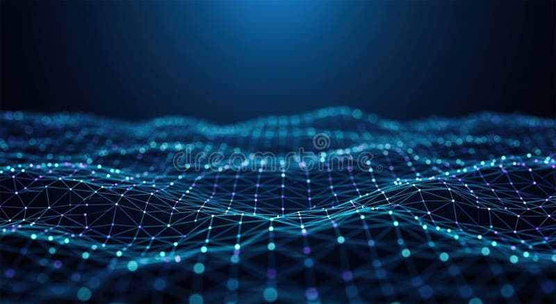 Abstract Technology Network Structure Background Futuristic Plexus