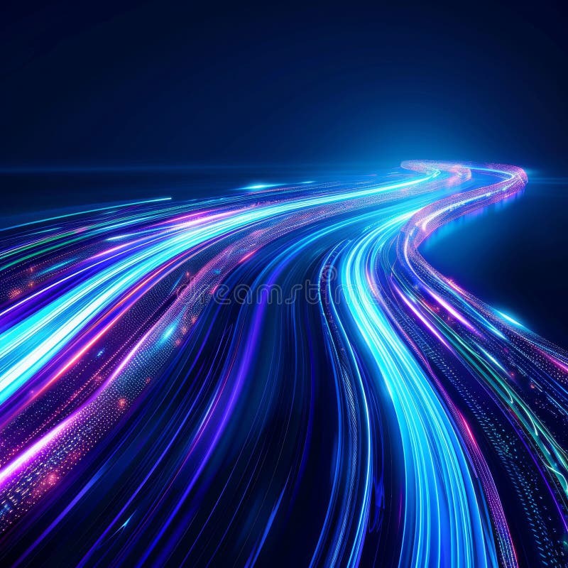 Abstract Technology Particle of Light Background Stock Image - Image of ...