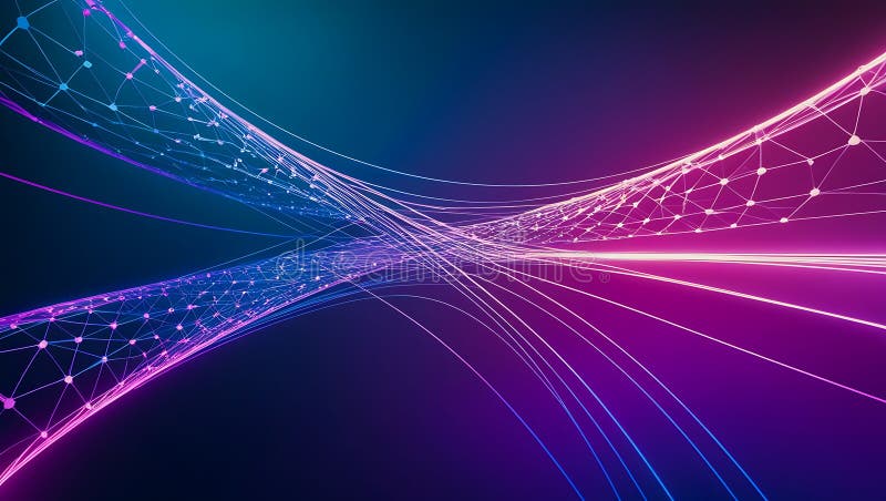 Abstract Technology Particles Mesh Background, it, Technology ...