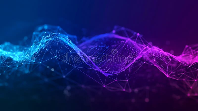 Abstract Technology Particles Mesh Background, it, Technology ...