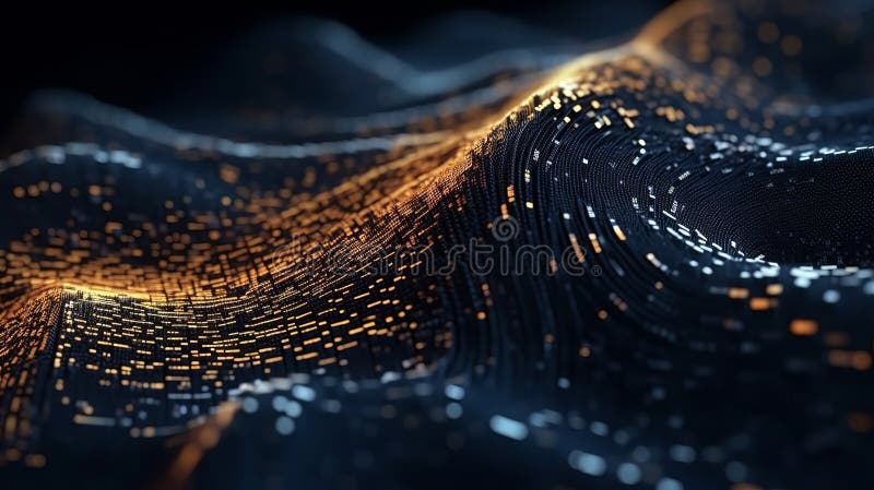 Abstract Technology Particles Mesh Background. Generative AI Stock ...