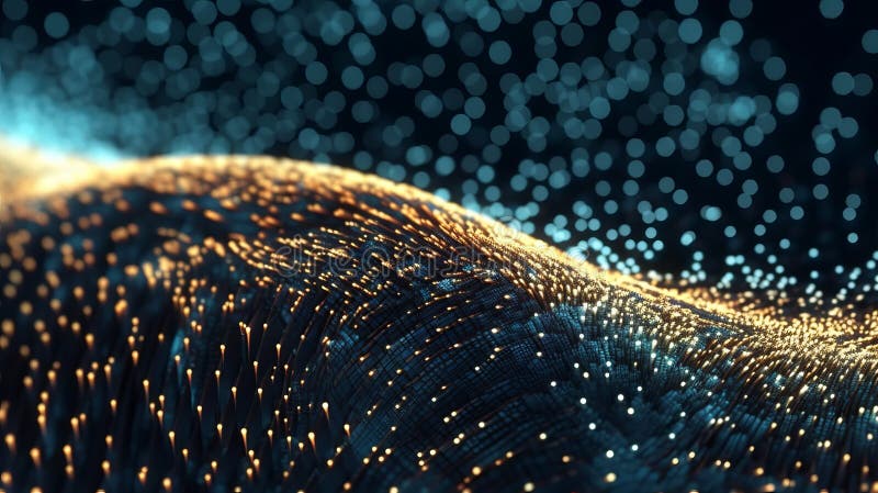 Abstract Technology Particles Mesh Background. Generative AI Stock ...