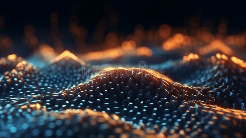 Abstract Technology Particles Mesh Background. Generative AI Stock ...