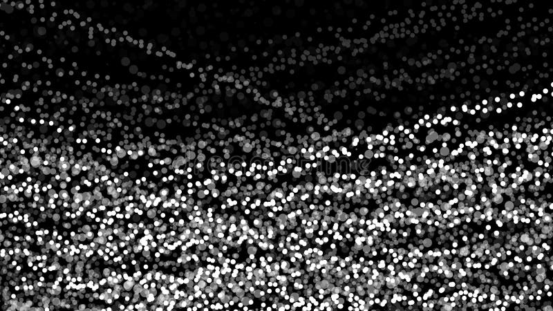 Abstract Technology Particles White Bokeh Digital Data, Technology Data ...
