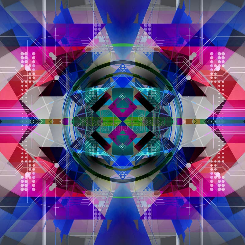 Abstract Technology Pattern Illustration Stock Illustration ...