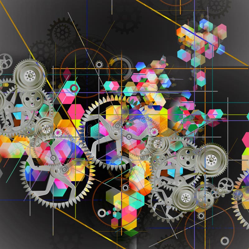 Abstract Technology Pattern Illustration Stock Illustration ...