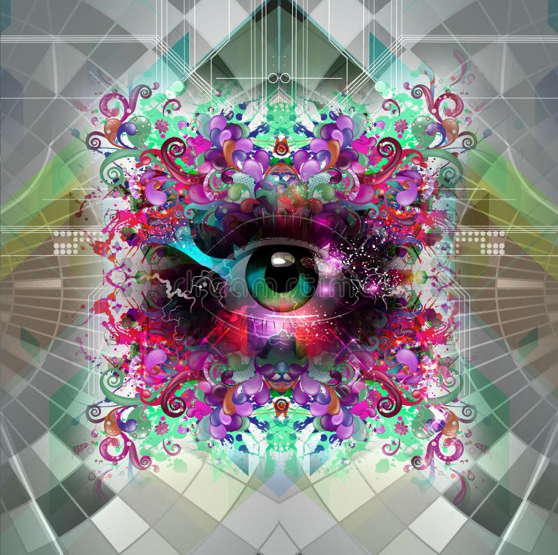 Abstract Technology Pattern Illustration Stock Illustration ...