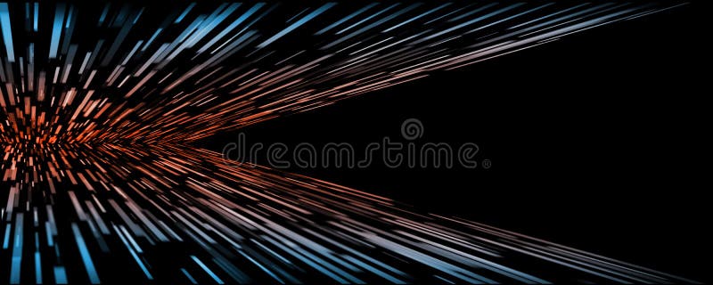 Abstract Technology Perspective Rectangle Movement Warp Speed with ...