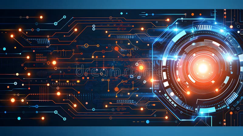 Abstract Technology Posters. Science is the Concept of Future ...