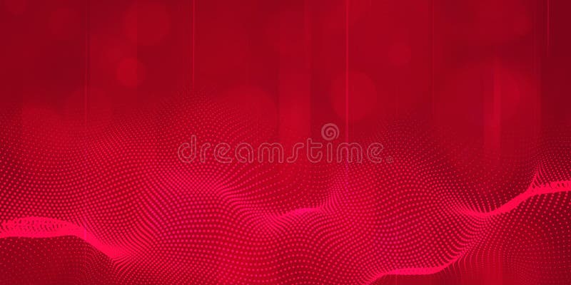 Digital Technology Futuristic Internet Network Connection Red ...