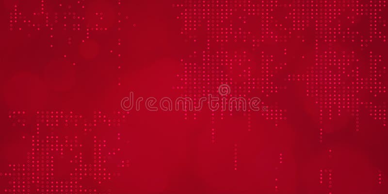 Digital Technology Futuristic Internet Network Connection Red ...